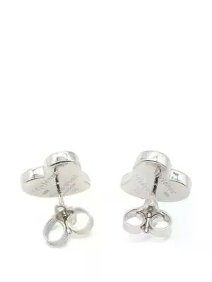 VIVIENNE WESTWOOD Orb Heart Earrings - Silver