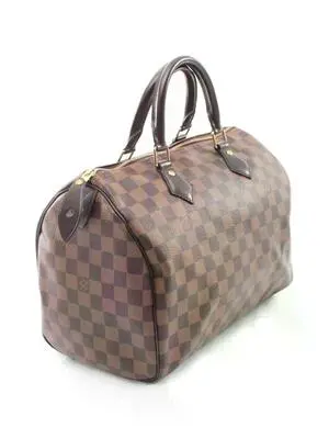 LOUIS VUITTON Damier Ebene Speedy 30 Luggage Bag - Brown