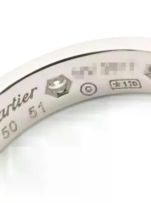 Cartier 18k White Gold Diamond Ring