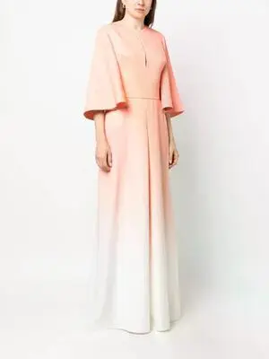 Elie Saab Gradient Silk Jumpsuit