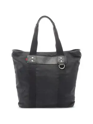 Gucci 2000s Logo-detail Tote Bag - Black