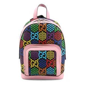 Gucci Psychedelic Logo Canvas Backpack - Multi-color