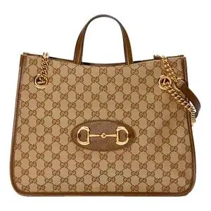 Gucci Horsebit 1955 Medium Tote Bag - Brown