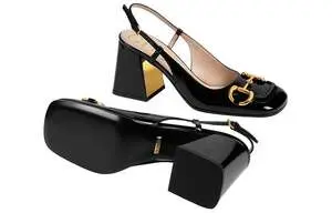 Gucci Mid-heel Slingback With Horsebit