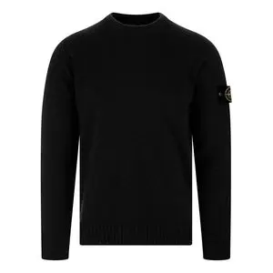 Stone Island Knitted Sweatshirt - Black