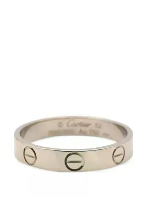 Cartier 18k White Gold Love Ring - Silver