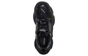 Balenciaga Triple S Allover Logo Sneakers - Black
