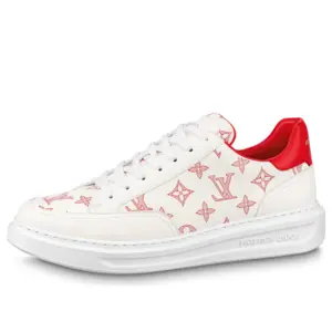 LOUIS VUITTON Beverly Hills Sneakers - White/red