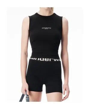 Alexander Wang Logo Fitted Tank Top