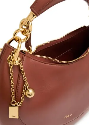 Chloé Banana Leather Shoulder Bag - Orange