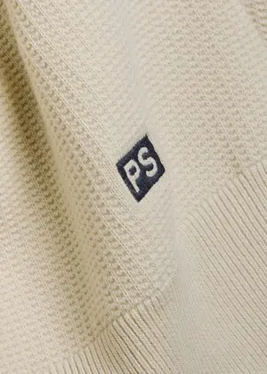 Paul Smith Waffle Knit High-neck Cardigan