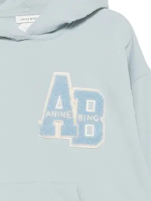ANINE BING Logo-patch Hoodie