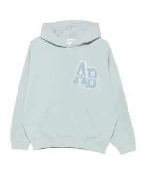 ANINE BING Logo Patch Hoodie - Washedlightblue