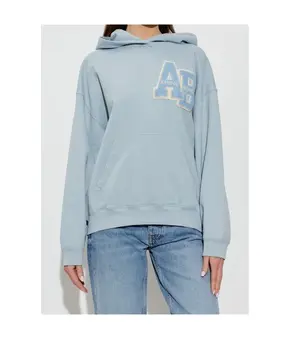 ANINE BING Logo Patch Hoodie
