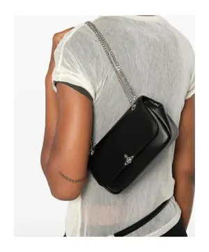 VIVIENNE WESTWOOD Logo Plaque Shoulder Bag