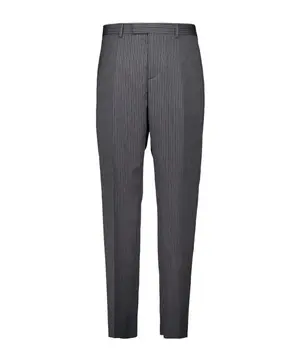 Dior Pinstripe Tailored Trousers - Black