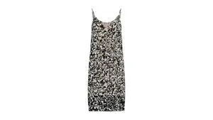 Dries Van Noten Embellished "dotted Squiggle" Print Midi Dress