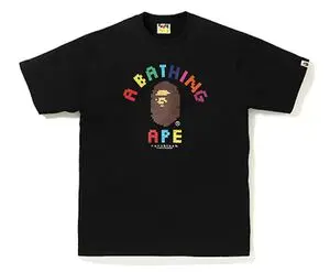 A BATHING APE Nanoblock College Tee Shirt - Black
