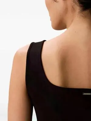 Calvin Klein Sleeveless Zip-up Top