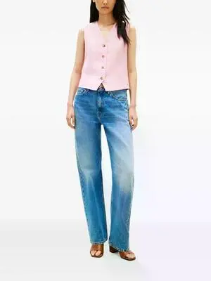 Tommy Hilfiger Button-up Waistcoat - Pink