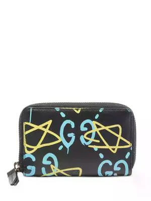 Gucci 2010s Ghost Leather Coin Purse - Black