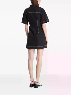 Gap Contrast-stitch Short-sleeve Mini Dress