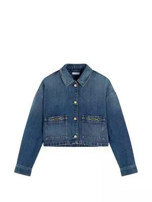 Tommy Hilfiger Cropped Denim Jacket - Blue