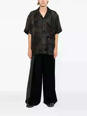 GIOVANNI CAVAGNA Floral-printed Short-sleeve Shirt