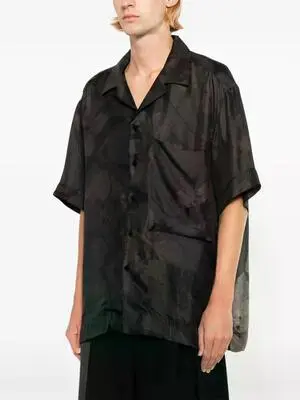 GIOVANNI CAVAGNA Floral-printed Short-sleeve Shirt