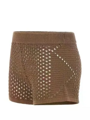 MC2 SAINT BARTH Almyra Crochet-knit Shorts