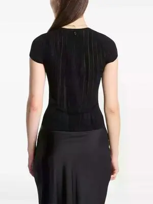 Guess Ribbed Knit Short-sleeve T-shirt