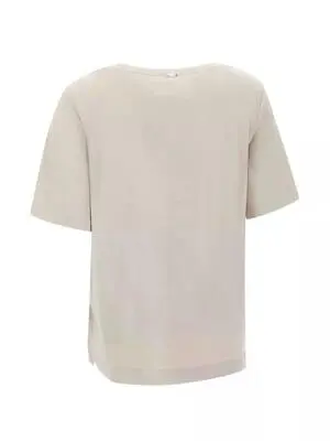 Herno Side-slit T-shirt - Neutrals