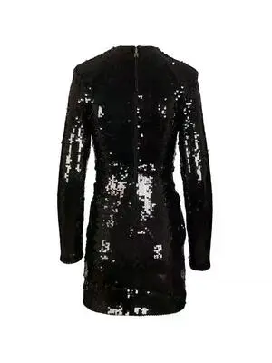 ROTATE BY BIRGER CHRISTENSEN Sequin Embellished Mini Dress - Black