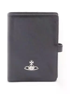 VIVIENNE WESTWOOD 2020s Orb-plaque Passport Holder - Black