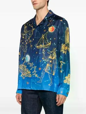 Casablanca Constellation-print Long-sleeve Shirt