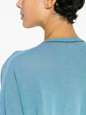 Momoni V-neck Fine-knit Sweater