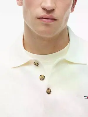 Tommy Hilfiger Logo-patch Long-sleeve Polo Shirt