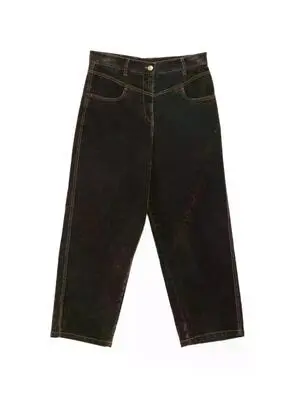Momoni Azuki Cotton Trousers - Green