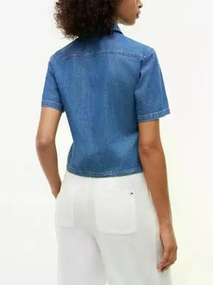 Tommy Hilfiger Short Sleeve Shirt With Drawstring Hem