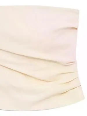 ANINE BING Tyla Gathered Strapless Top