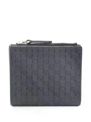 Gucci 2010s Micro-gg Guccissima Wallet - Blue