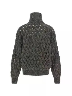 Brunello Cucinelli Dazzling Waves Sequin-embellished Cardigan