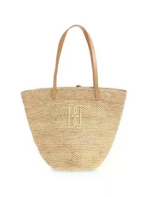 BY MALENE BIRGER Mirabell Woven Shoulder Bag - Neutrals