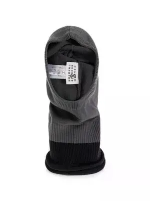 MAISON MARGIELA Ribbed-knit Balaclava - Grey