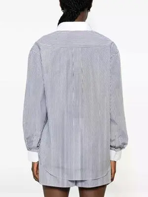 SPORTY & RICH Striped Cotton Shirt