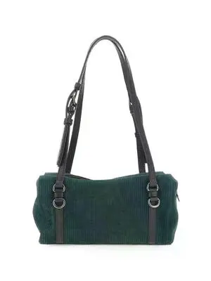 GIANNI CHIARINI Terry Ribbed-suede Shoulder Bag