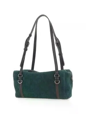 GIANNI CHIARINI Terry Ribbed-suede Shoulder Bag