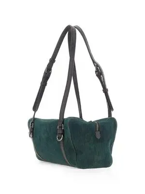 GIANNI CHIARINI Terry Ribbed-suede Shoulder Bag