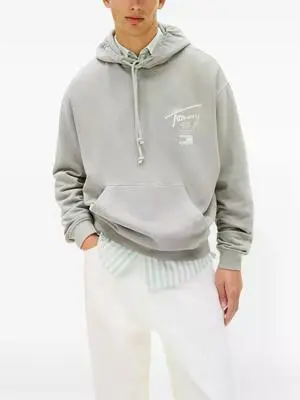 Tommy Hilfiger Washed Hoodie With Signature Logo