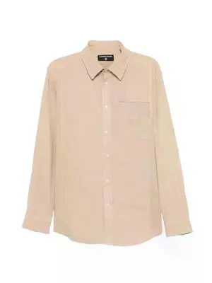 Iceberg Logo-embroidered Patch-pocket Shirt - Neutrals